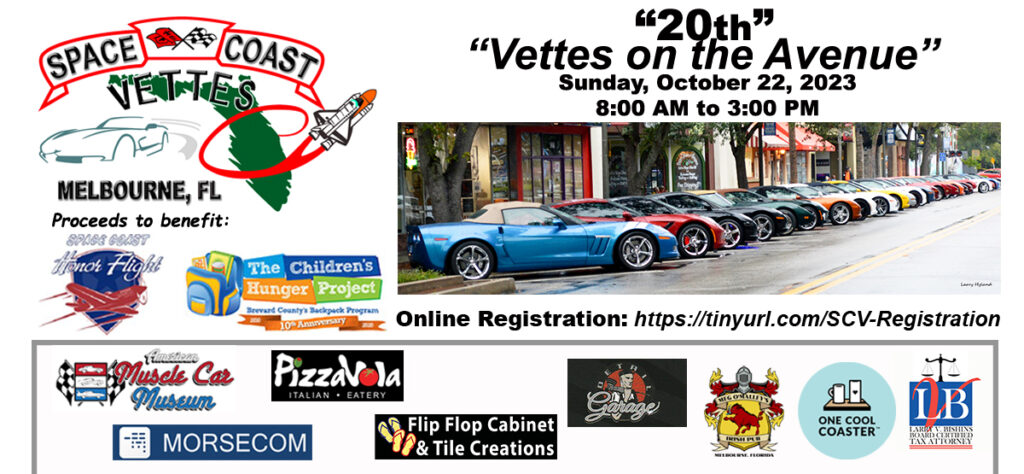 Space Coast Vettes – Vettes on the Avenue - Downtown Melbourne